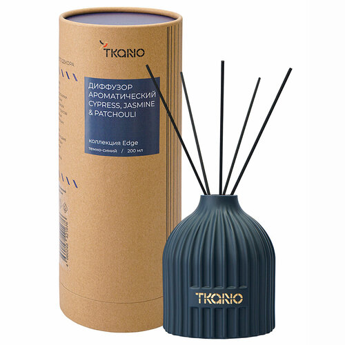 Диффузор ароматический Cypress, Jasmine & Patchouli для дома с палочками из коллекции Edge 200 мл, Tkano TK23-DIF0009