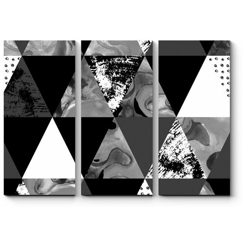 Модульная картина Узор из треугольников 60x43