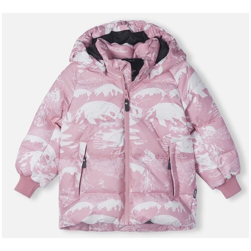 Куртка Reima, размер 104, розовый, белый