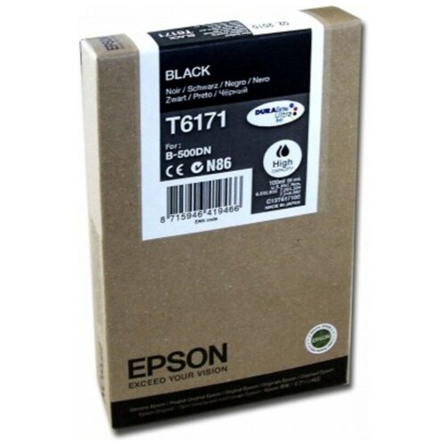 Картридж Epson C13T617100, 4000 стр, черный