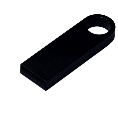 Компактная металлическая флешка с круглым отверстием (8 Гб / GB USB 2.0 Черный mini3 Flash drive VF- mini64)