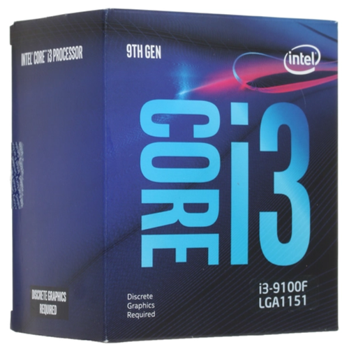 Процессор Intel Core i3-9100F LGA1151 v2,  4 x 3600 МГц, BOX