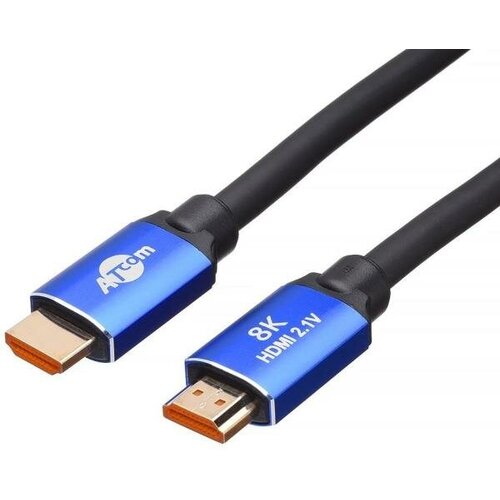 Кабель HDMI 3м Atcom AT8887 круглый черный