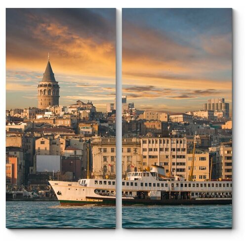 Модульная картина У берегов Стамбула 80x80