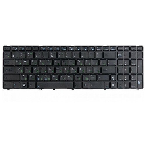 Клавиатура для ноутбука Asus N53 N52 N50 N60 N61 K52 K53 G53 G72 G73 A52 С рамкой p/n: KJ3, NSK-UGC0R