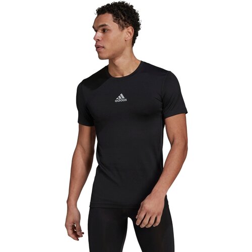 Футболка спортивная adidas Techfit Compression Short Sleeve, размер xl, черный