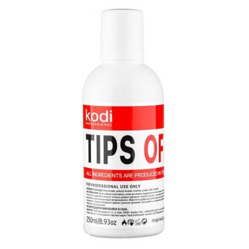 Kodi Жидкость для снятия гель-лака и акрила Tips Off 250 мл