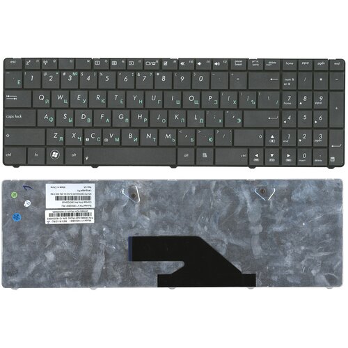 Клавиатура для ноутбука Asus 0KNB0-6241RU00 черная, прямой шлейф