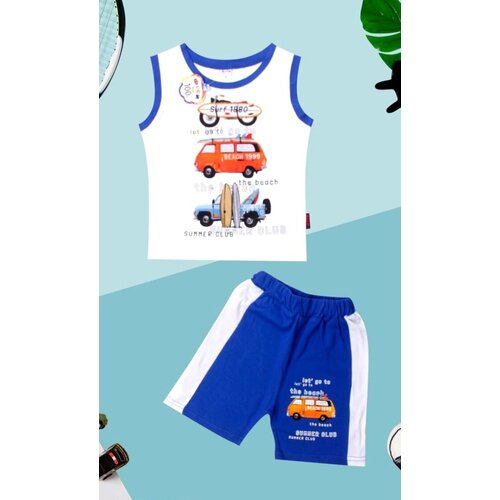 Комплект одежды Bobonchik kids, размер 110, голубой