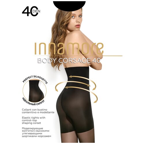 Колготки Innamore Body Corsage, 40 den, размер 5, черный