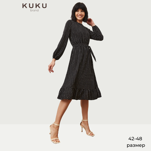 Платье KUKU, размер 42, черный