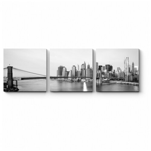 Модульная картина Панорама Манхэттена 120x40