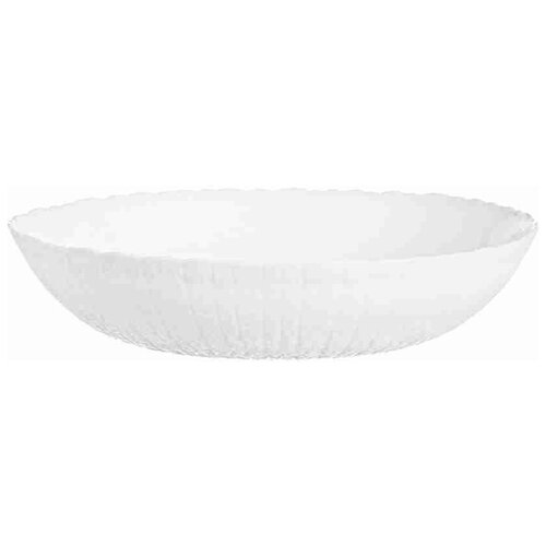 Набор тарелок "AMMONITE" глубоких круглых, фарфоровых, белых, 4 штуки