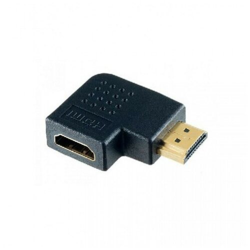 Переходник PERFEO угловой горизонтальный HDMI A вилка - HDMI A розетка (A7011)