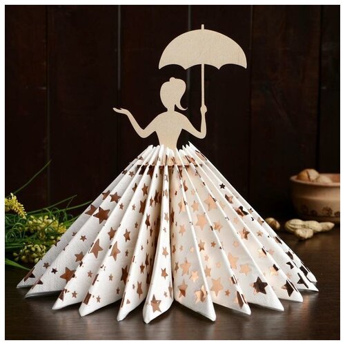 Салфетница «Девушка под зонтиком» 23 5×12 5×0 3 см