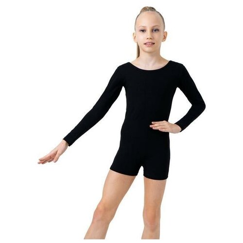Купальник гимнастический Grace Dance, размер 42, черный