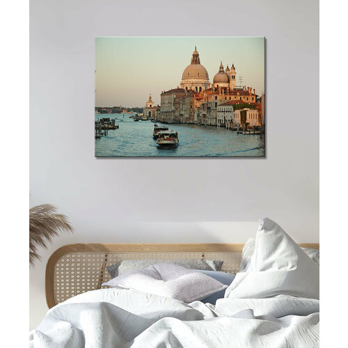 Картина/Картина на холсте для интерьера/Картина на стену/Картина для кухни/ - Венеция Санта-Мария-делла-Салюте Италия (2) 30х40