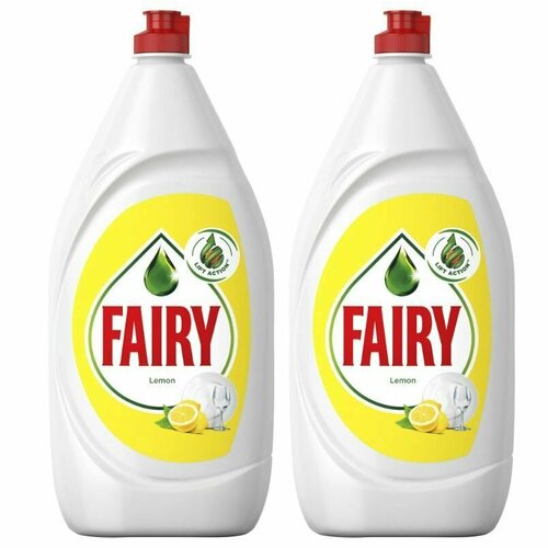 Комлект 2 шт. Fairy Средство для мытья посуды Сочный лимон, 0.65 л