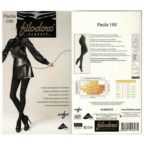 Колготки  Filodoro Paola, 100 den, черный