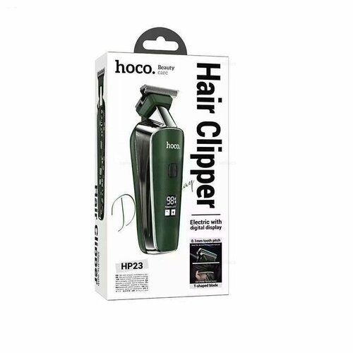 Машинка для стрижки волос Hoco HP23, зеленый