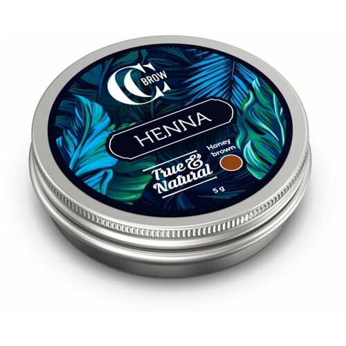 CC Brow Хна для окрашивания бровей и ресниц в капсулах 25 шт True&Natural 5 г, honey brown, 5 мл, 5 г