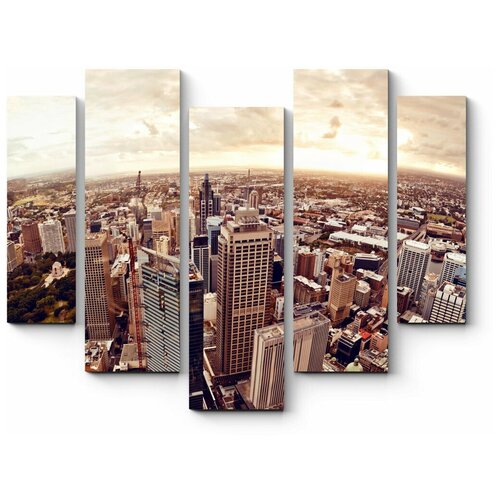 Модульная картина Над небоскребами Сиднея 131x106