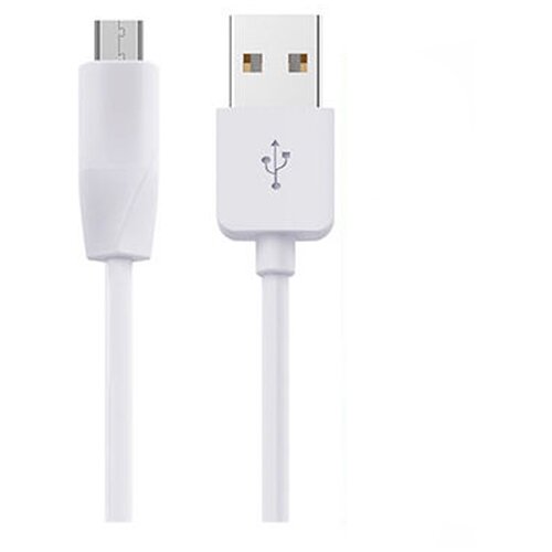 Кабель USB - Apple 8 pin HOCO X1 Rapid, 1.0м, круглый, 2.1A, силикон, цвет белый, (2шт.)