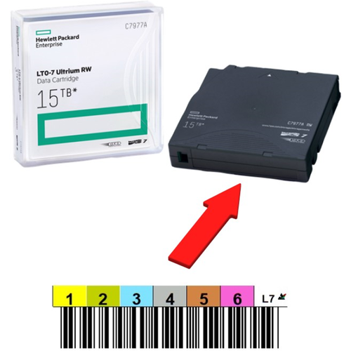 Сетевые системы хранения данных HPE C7977A, LTO-7 Ultrium 15TB RW Data Cartridge