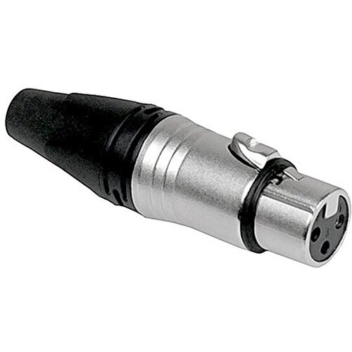 INVOTONE XLR3F500/BK - разъём XLR 3Р, кабельный, мама, корпус металл/ пластик