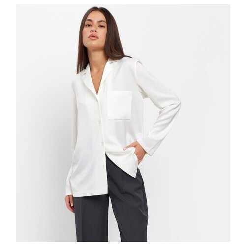Блуза  MIST, размер 46, бежевый, белый
