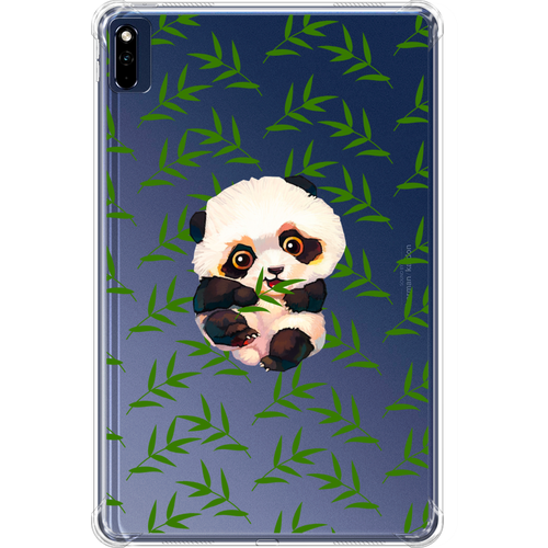 Противоударный силиконовый чехол для планшета Huawei MatePad 10.4 Няшная панда
