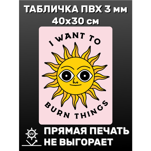 Табличка информационная Солнце 40х30 см