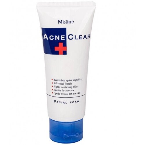 ACNE CLEAR Facial Foam, Mistine (Пенка для умывания для проблемной кожи, очищающая от угрей И прыщей, Мистин), 85 г.
