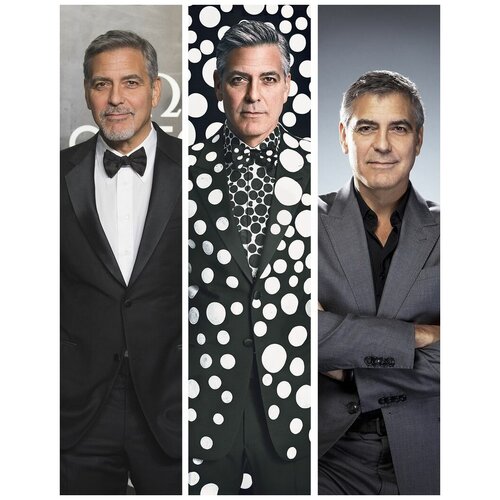 Instalook Наволочка с принтом "Джордж Клуни" 50x170 см