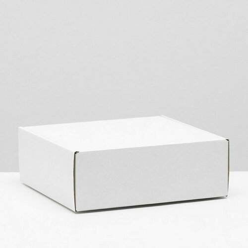 Коробка самосборная, белая, 26 x 24 x 10 см, 50 шт.
