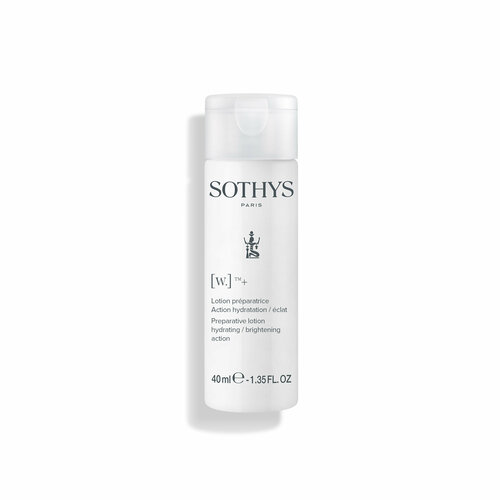 Sothys, Очищающий увлажняющий выравнивающий тон кожи тоник-эмульсия для лица (для кожи склонной к пигментации) W+ Brightening Lotion 40 мл