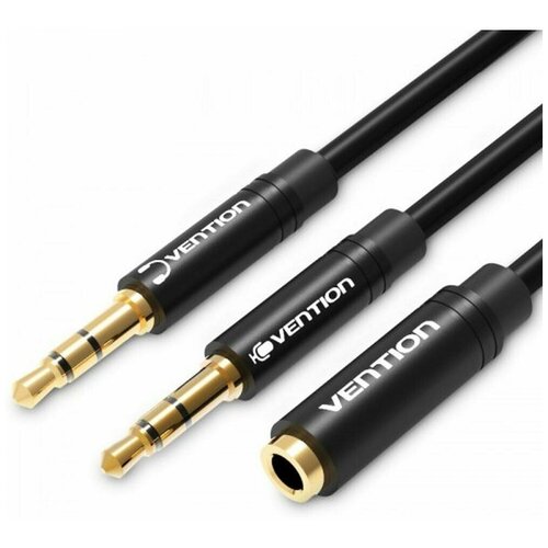 Аксессуар Vention 3.5 Jack 4-pin/F - 2x 3.5 Jack/M 100cm BBDBF