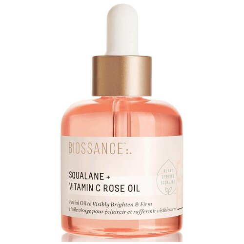 Масло для сияния лица BIOSSANCE Squalane+Vitamin C Rose Oil 30ml