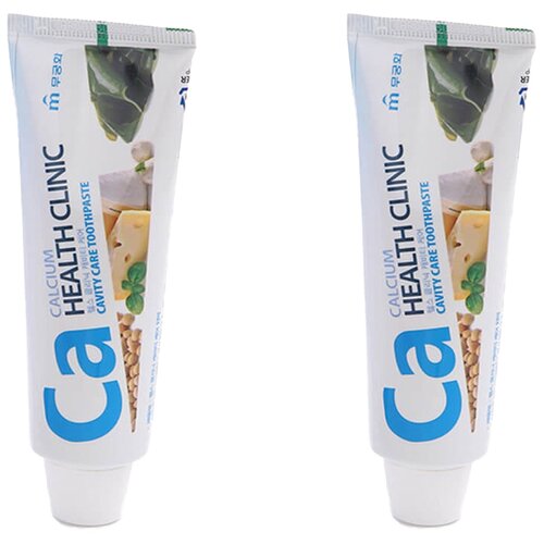 Calcium Health Clinic Зубная паста с кальцием, для профилактики кариеса, 100 гр. 2шт