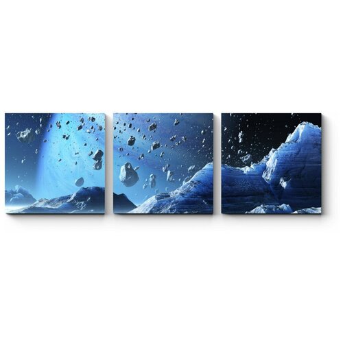Модульная картина Метеоритный дождь 170x57