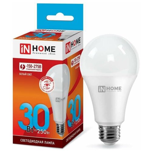 Лампа светодиодная LED-A70-VC 30Вт 230В Е27 4000К 2700Лм IN HOME (5 штук) (арт. 4690612024141)