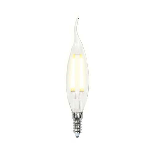 Лампа светодиодная LED 5вт 200-250В свеча диммируемая 450Лм Е14 3000К Air филамент | код UL-00002860 | Uniel (2шт. в упак.)