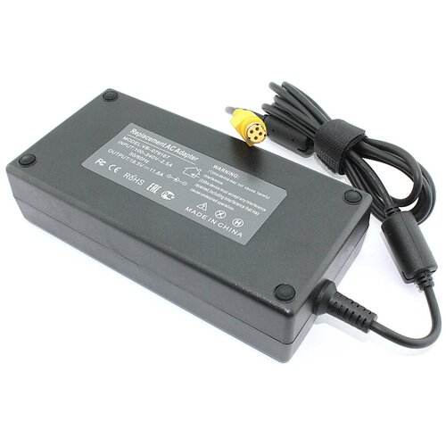 Блок питания (сетевой адаптер) OEM для ноутбуков MSI 19.5V 11.8A 230W 4 пин male черная, с сетевым кабелем