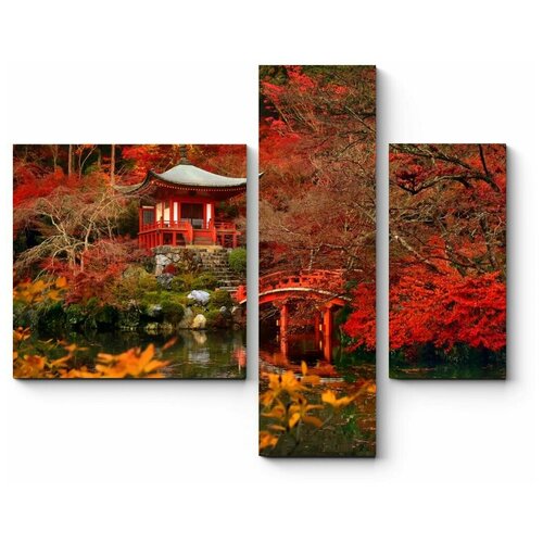 Модульная картина Красная осень в Киото100x83