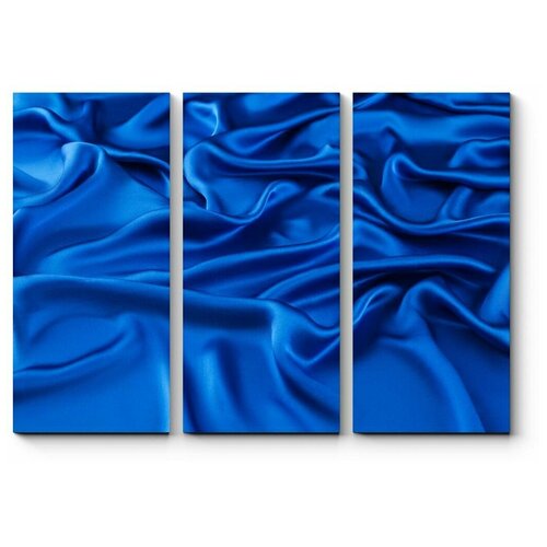 Модульная картина Синий шелк 170x122