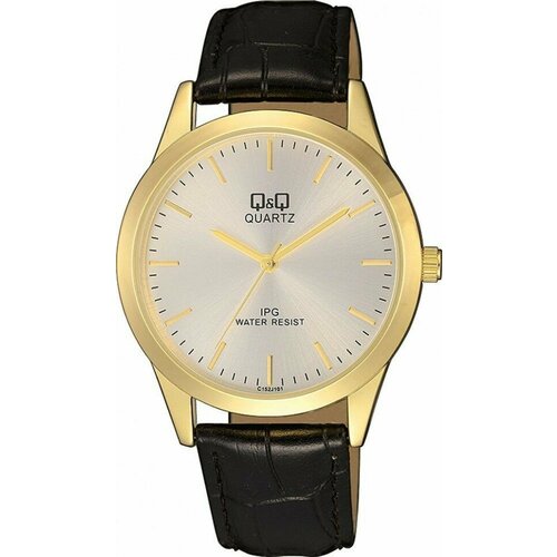 Наручные часы Q&Q C152-101, золотой, серебряный