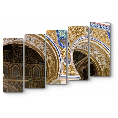 Модульная картина Декорированные подковы арки200x140