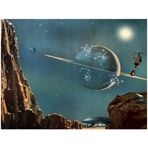 Постер / Плакат / Картина Движение Сатурна 40х50 см в подарочном тубусе