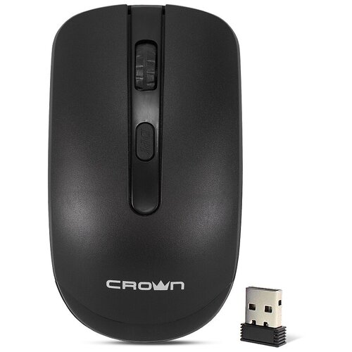Беспроводная мышь CROWN MICRO CMM-336W Black USB, черный