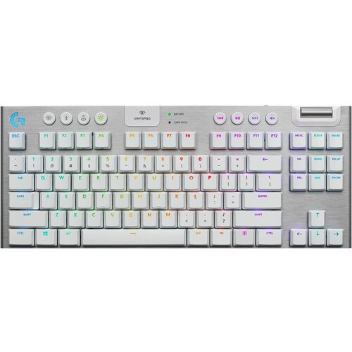 Игровая клавиатура Logitech G915 TKL Tactile (Английская раскладка, белый)